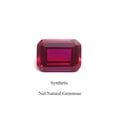 Lab Created Rectangle Red Ruby Beads, Synthetic DIY Jewelry Accessories ...