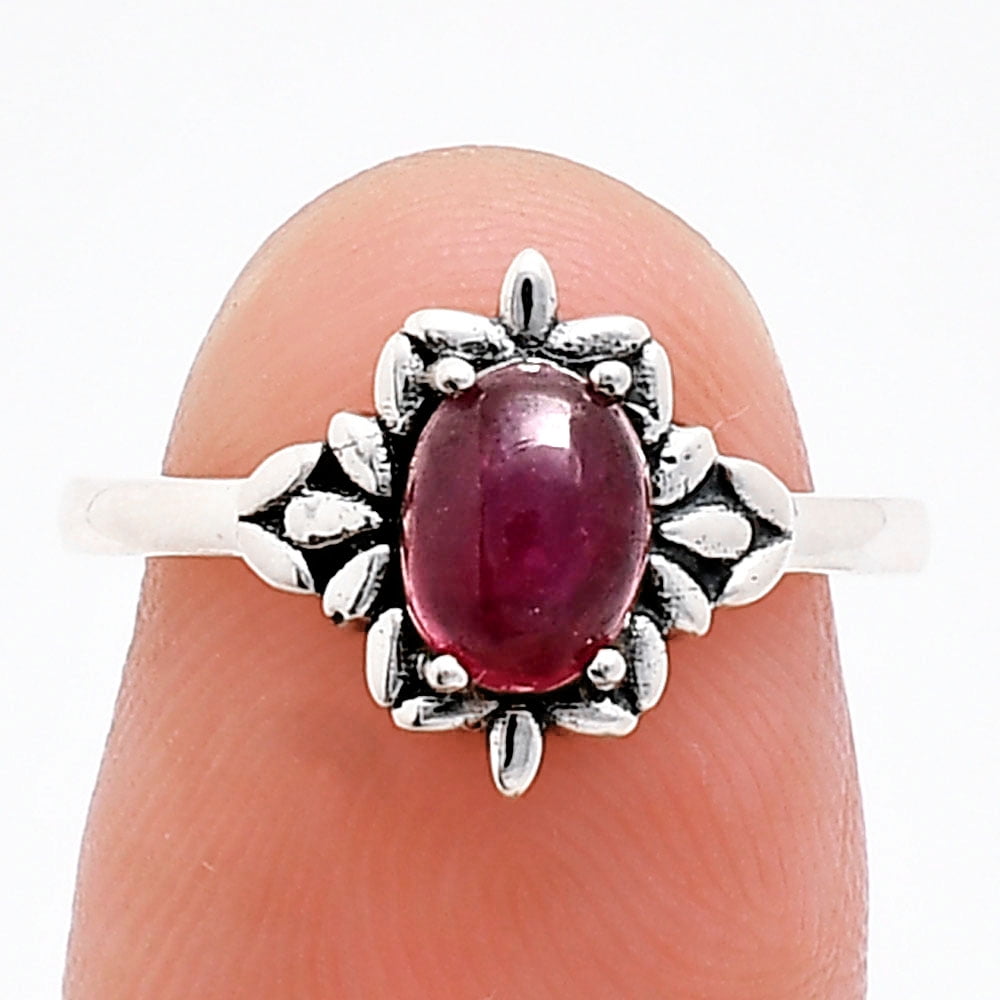 Lab Created Ruby 925 Sterling Silver Ring s.6 Jewelry R-1721 AGR1013_B ...