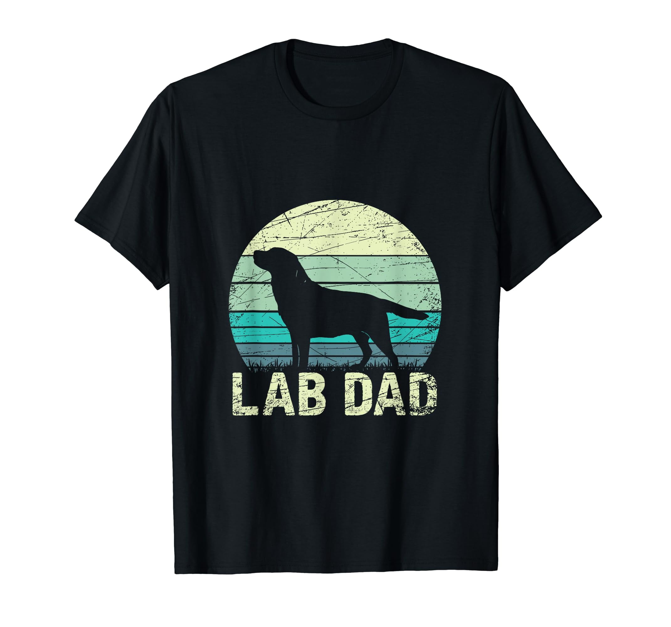Lab Dad Labrador Black T-Shirt - Walmart.com