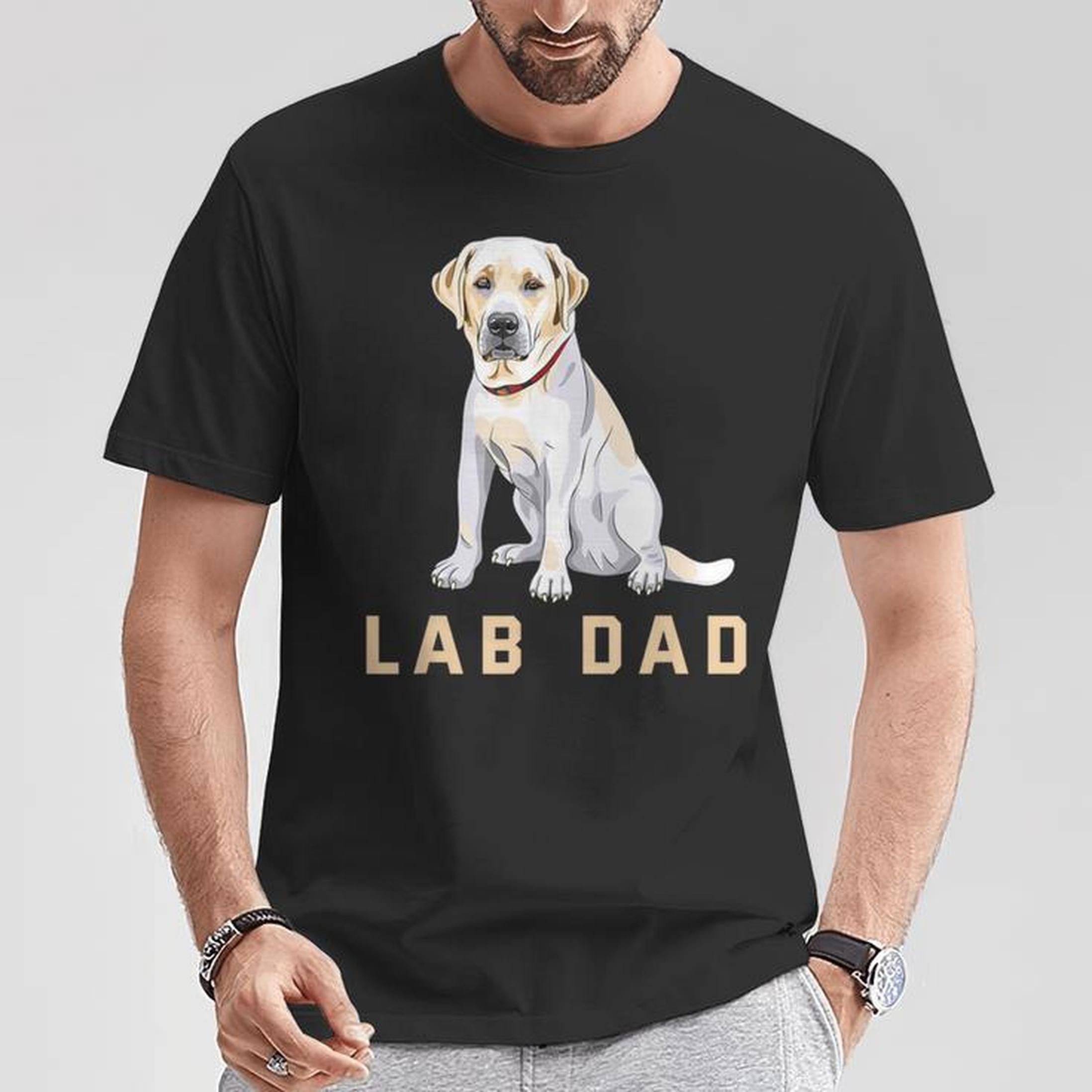 Lab Dad Yellow Labrador Retriever For T-Shirt - Walmart.com