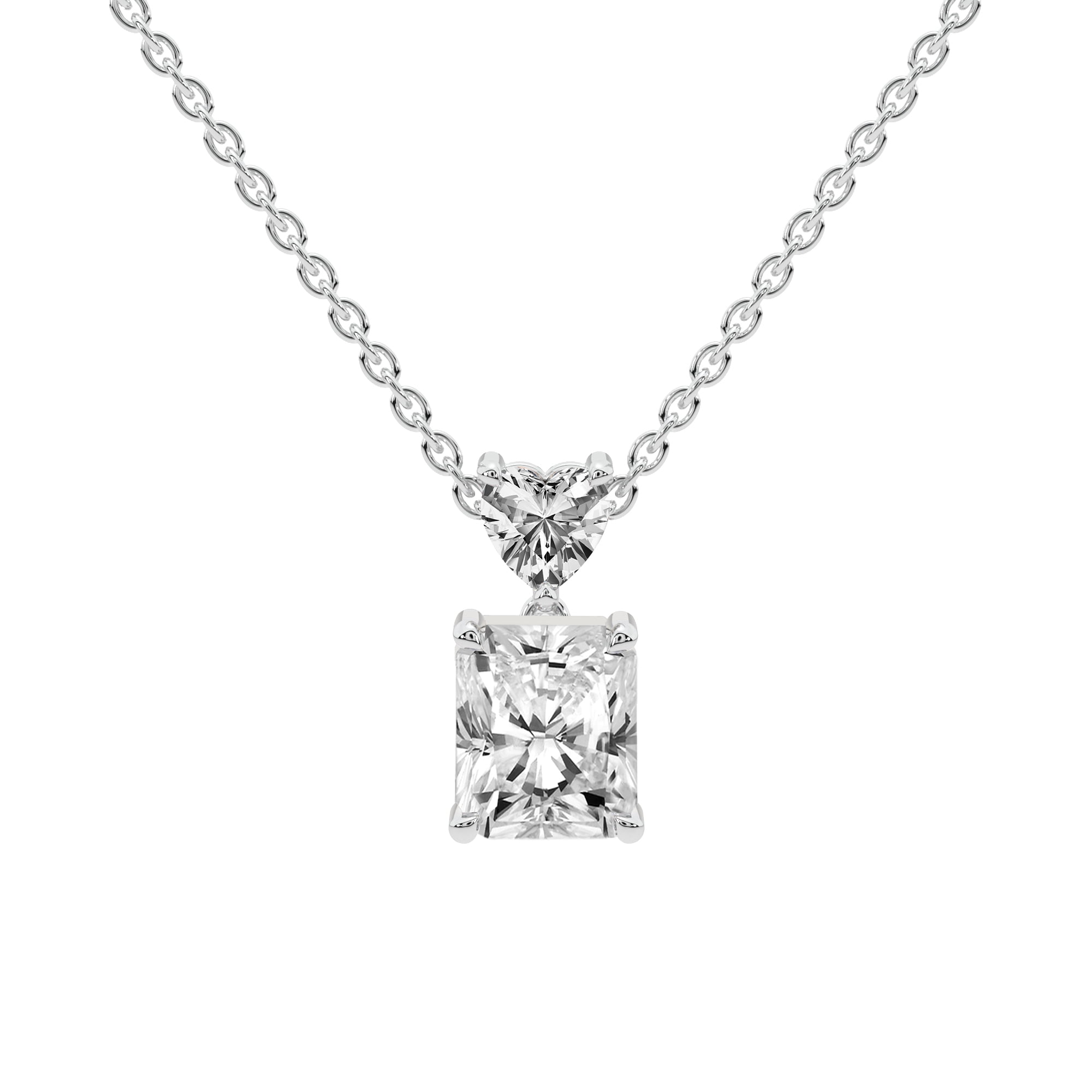 Lab Diamond Dangling Pendant Necklace For Women | 4 Carat IGI Certified ...