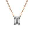 Lab Diamond Pendant Necklace For Women | 2 Ct IGI Certified Emerald Lab ...