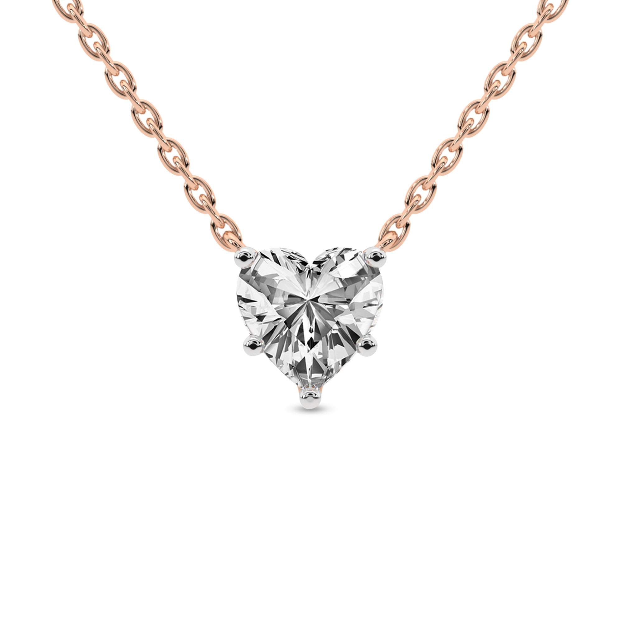 Lab Diamond Pendant Necklace For Women | 6 Ct IGI Certified Heart Lab ...