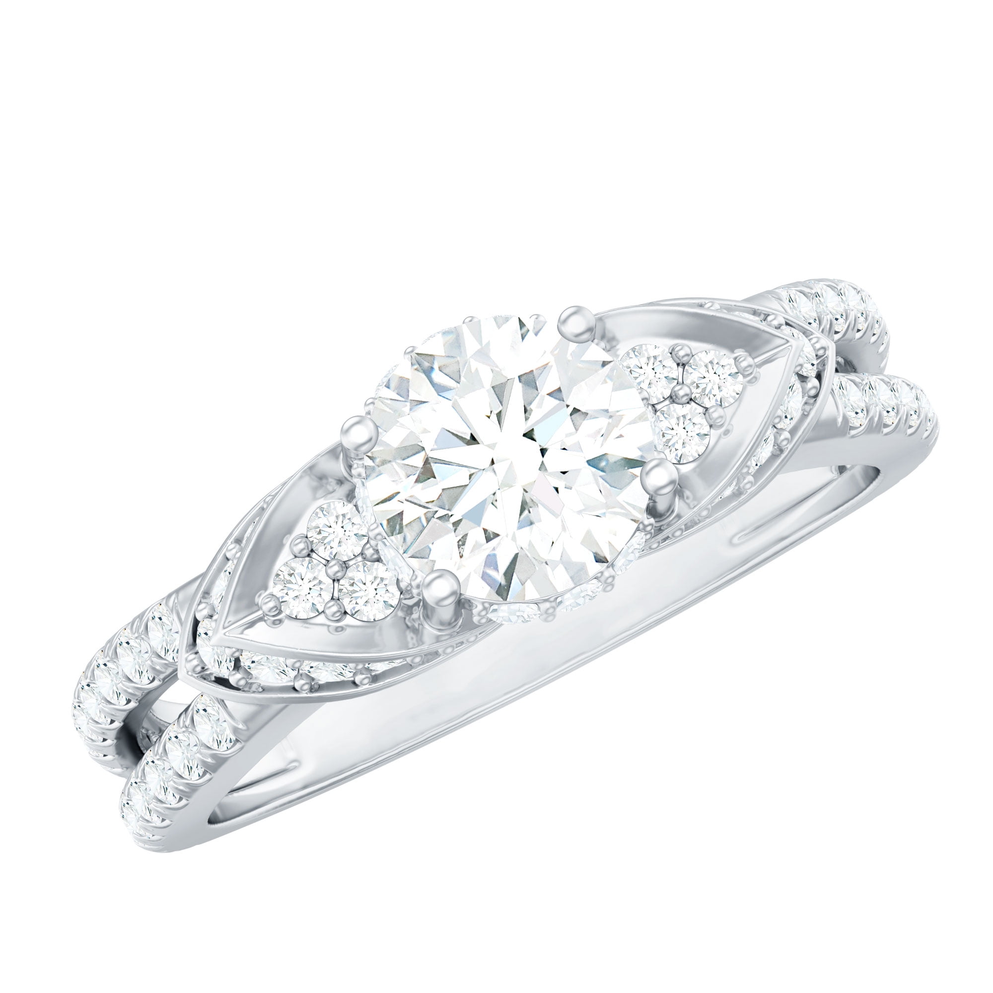 Rosec Jewels Vintage Inspired Lab Diamond Engagement Ring 1 Carat - EF ...