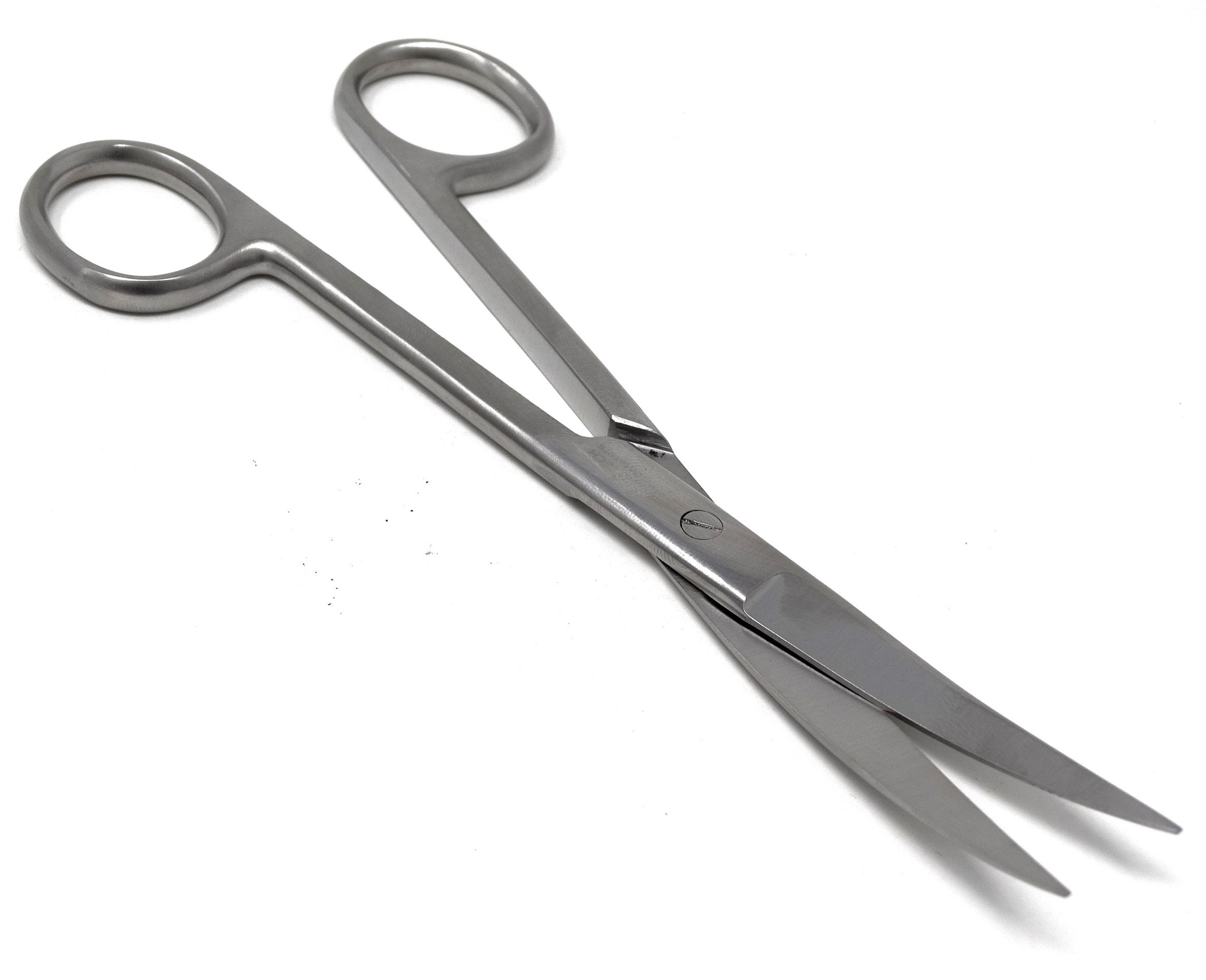 Lab Dissecting Scissors, Sharp/Sharp, 4.5", Curved, Stainless Steel ...