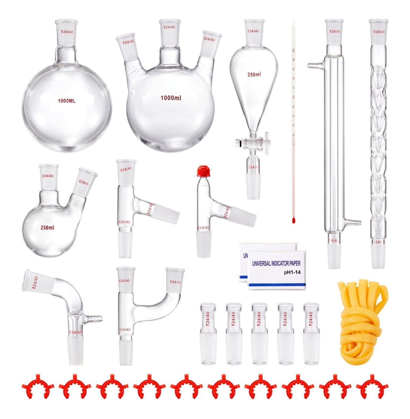 Lab Distillation Kit 3.3 Borosilicate Glassware - 1000ml Essential Oil ...