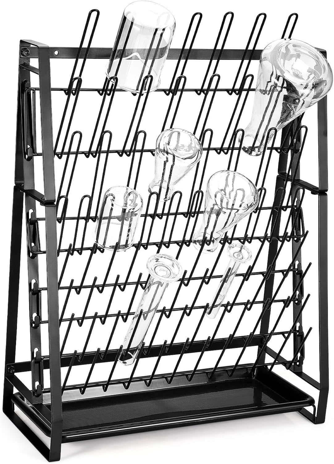 Lab Drying Rack, Steel Wire Bottle Drying Rack for Lab Glassware ...