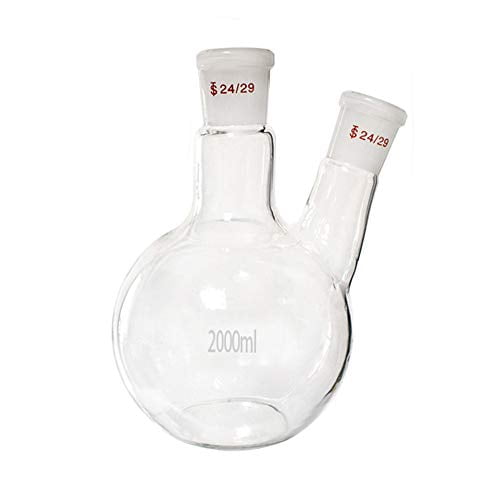 Lab Glass Distilling Flask, Distillation Flask,Condenser,Glass elbow,2 ...