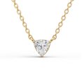Lab Grown 1/4 Carat Floating Trillion Shaped Diamond Solitaire Pendant ...