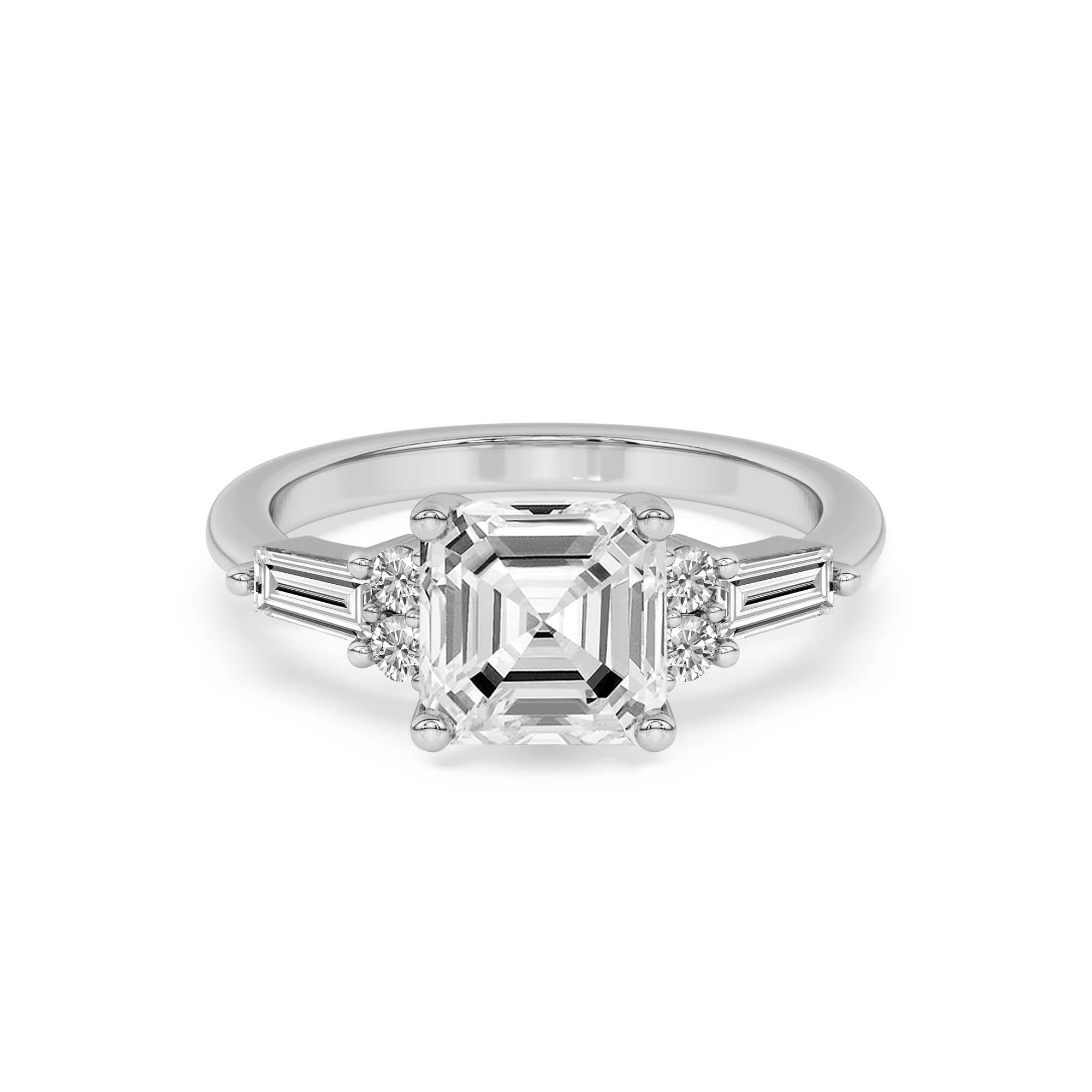 Lab Grown Diamond Engagement Ring For Women | 2 Carat IGI Certified ...