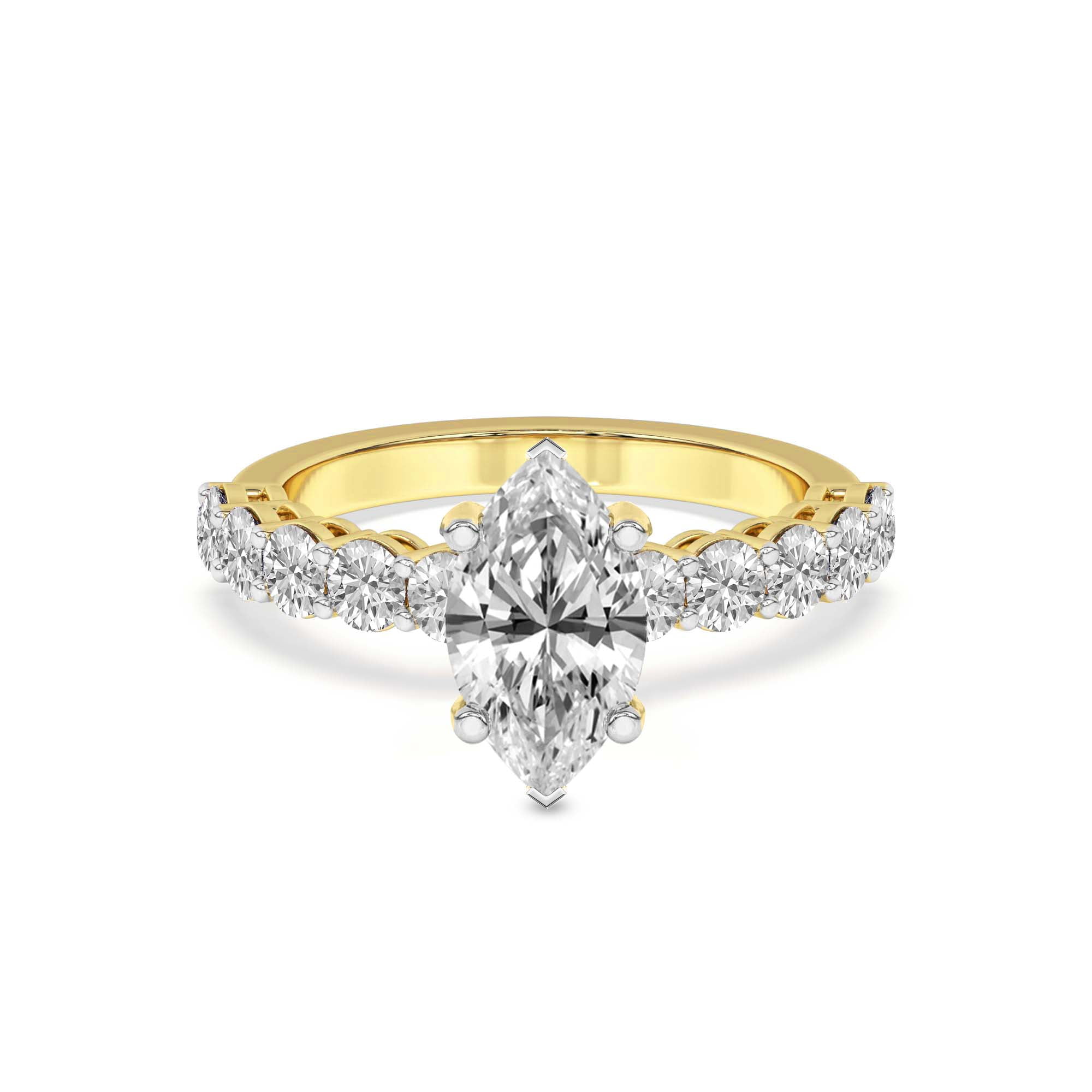 Lab Grown Diamond Engagement Ring For Women | 2 Carat IGI Certified ...
