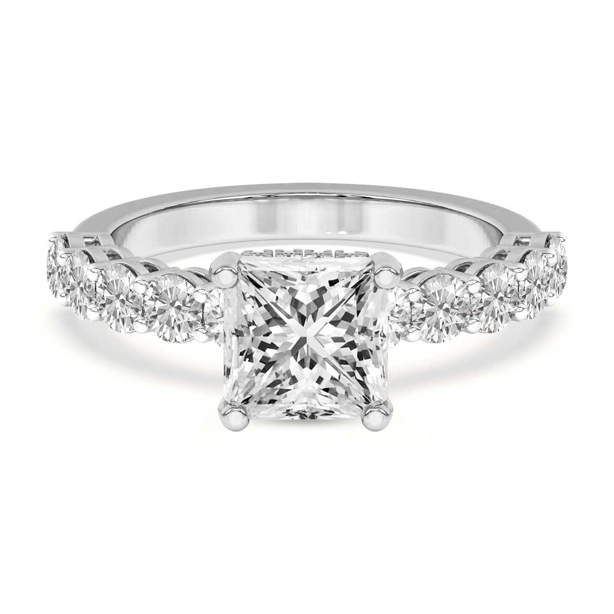 Lab Grown Diamond Engagement Ring For Women | 3 Carat IGI Certified ...