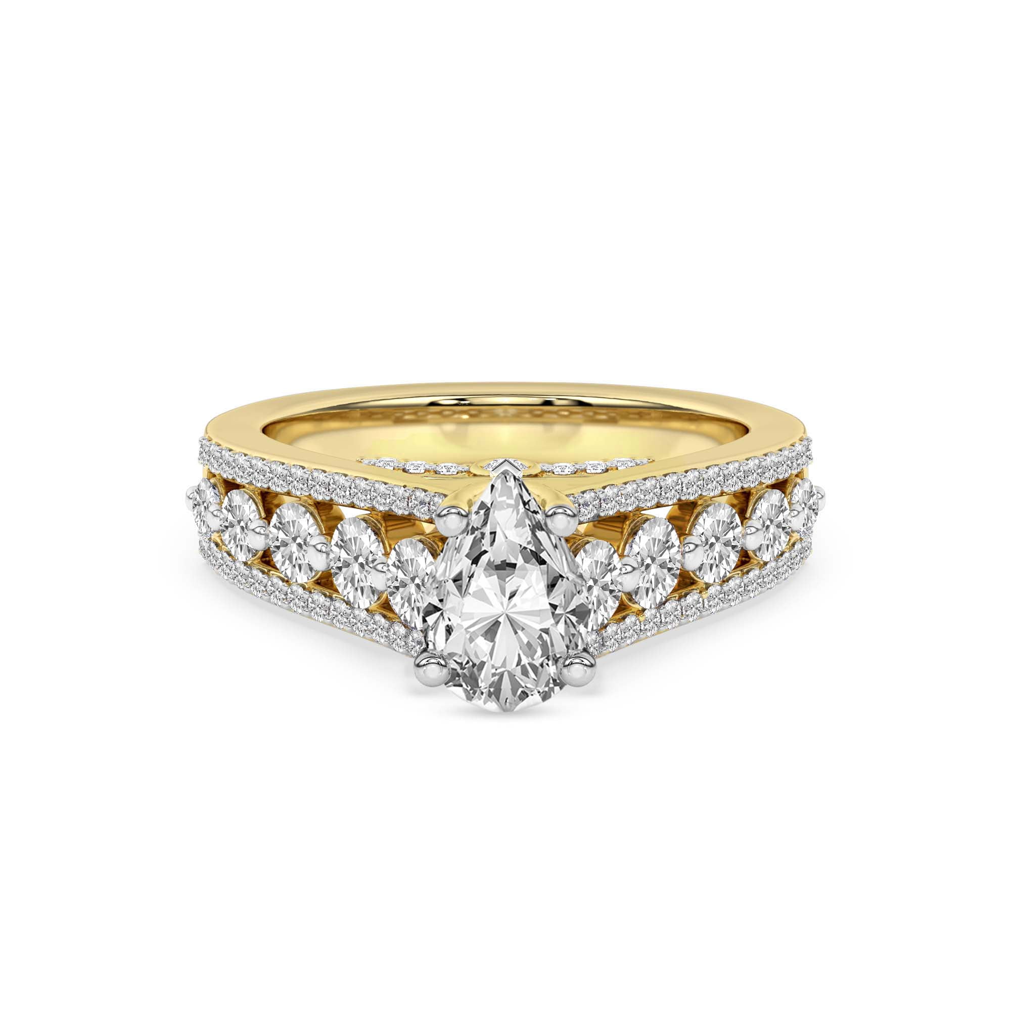 Lab Grown Diamond Engagement Ring For Women | 4 Carat IGI Certified ...