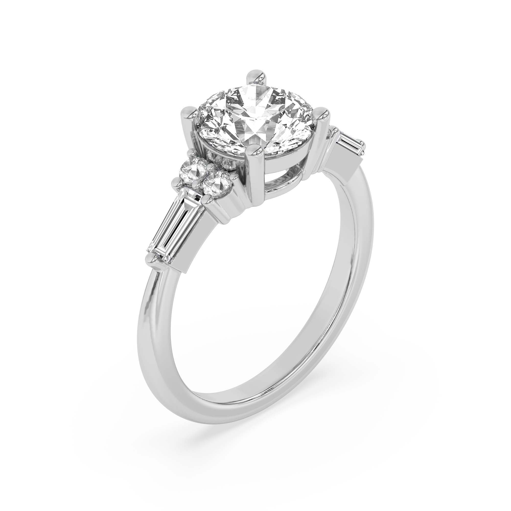Lab Grown Diamond Engagement Ring For Women | 5 Carat IGI Certified ...