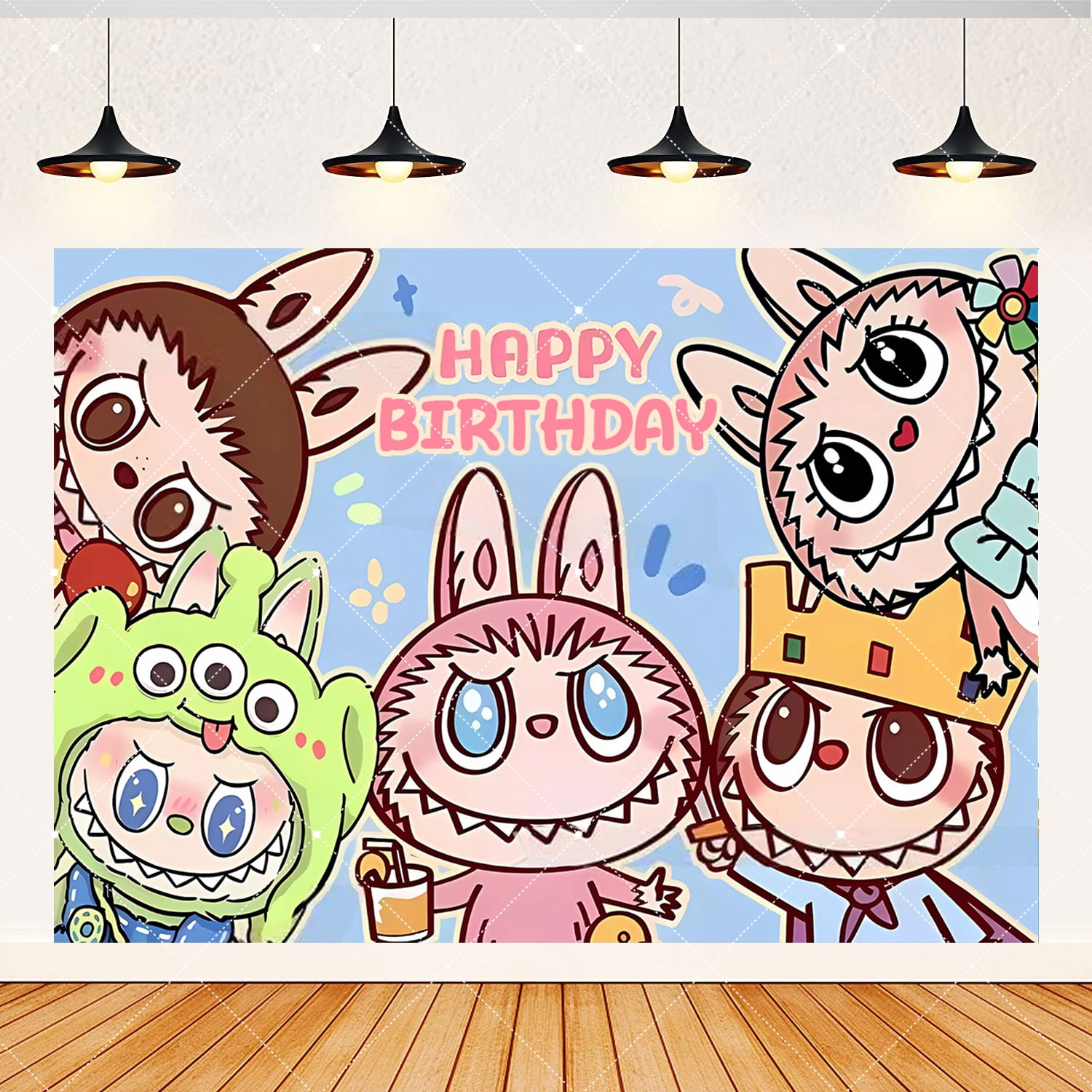 Lab Happy Birthday Backdrop Party Supplies for Birthday Decorations ...