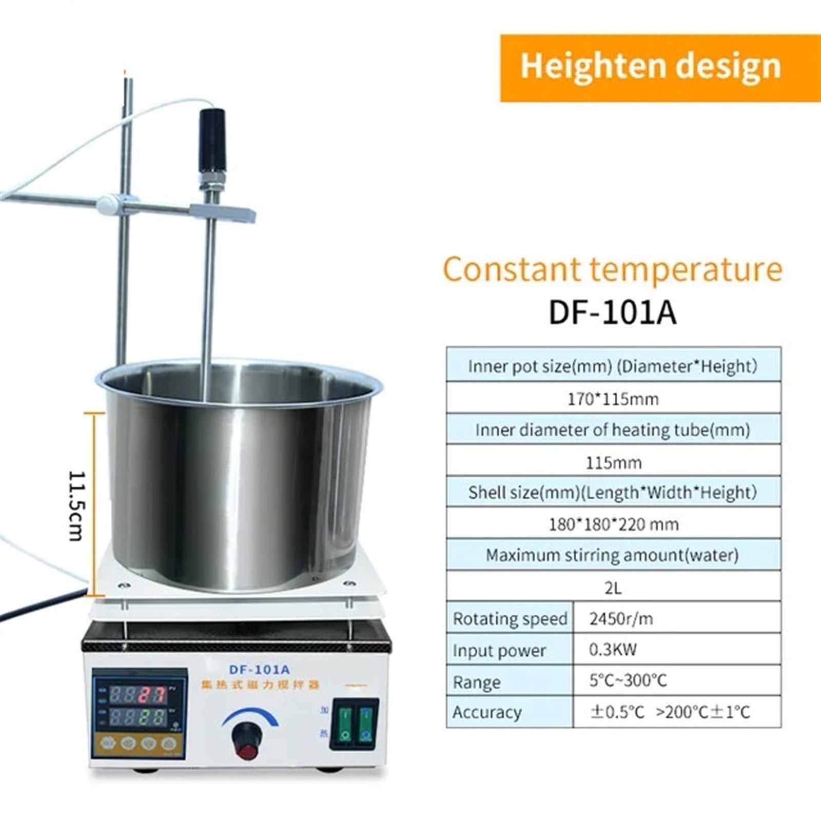 Lab Heat-Gathering Magnetic Stirrer Water Bath Oil Bath Thermostat ...