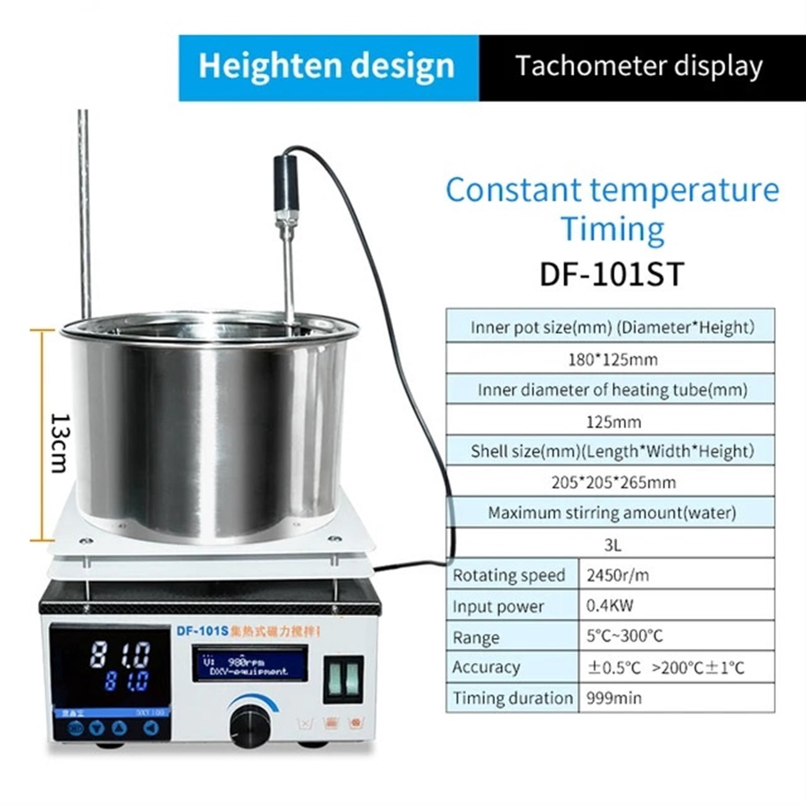 Lab Heat-Gathering Magnetic Stirrer Water Bath Oil Bath Thermostat ...