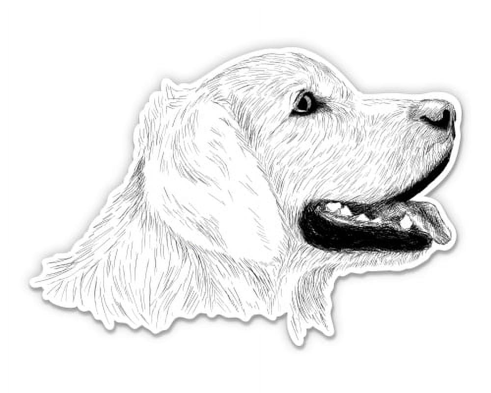 Lab Labrador Retriever Dog - 3" Vinyl Sticker - For Car Laptop Water ...