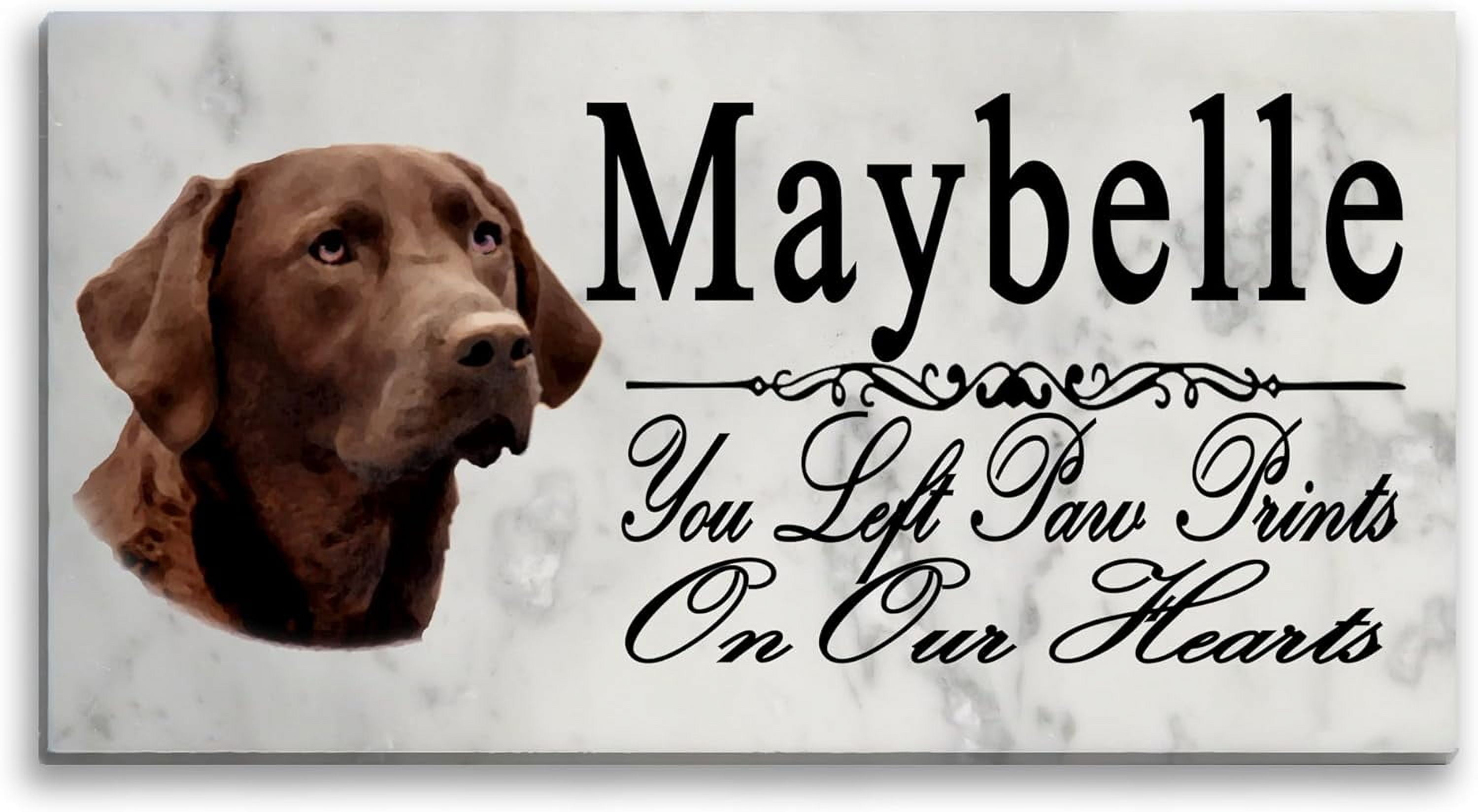 Lab Memorial Stone Personalized Labrador Dog Sign Garden Marker Outdoor ...