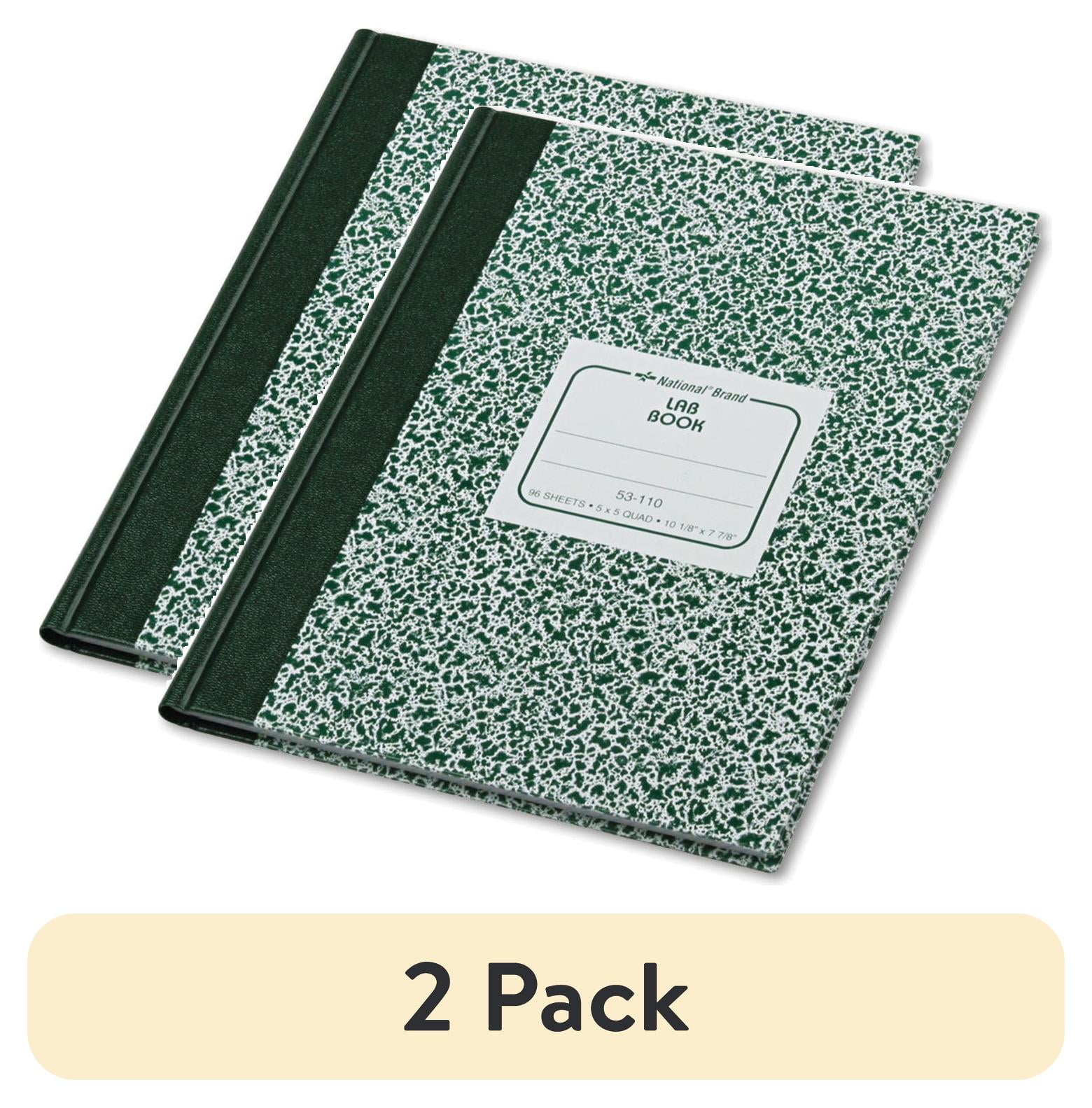 (2 pack) National Quadrille Ruled Lab Notebook, White, 96 Sheets, 10 1/ ...
