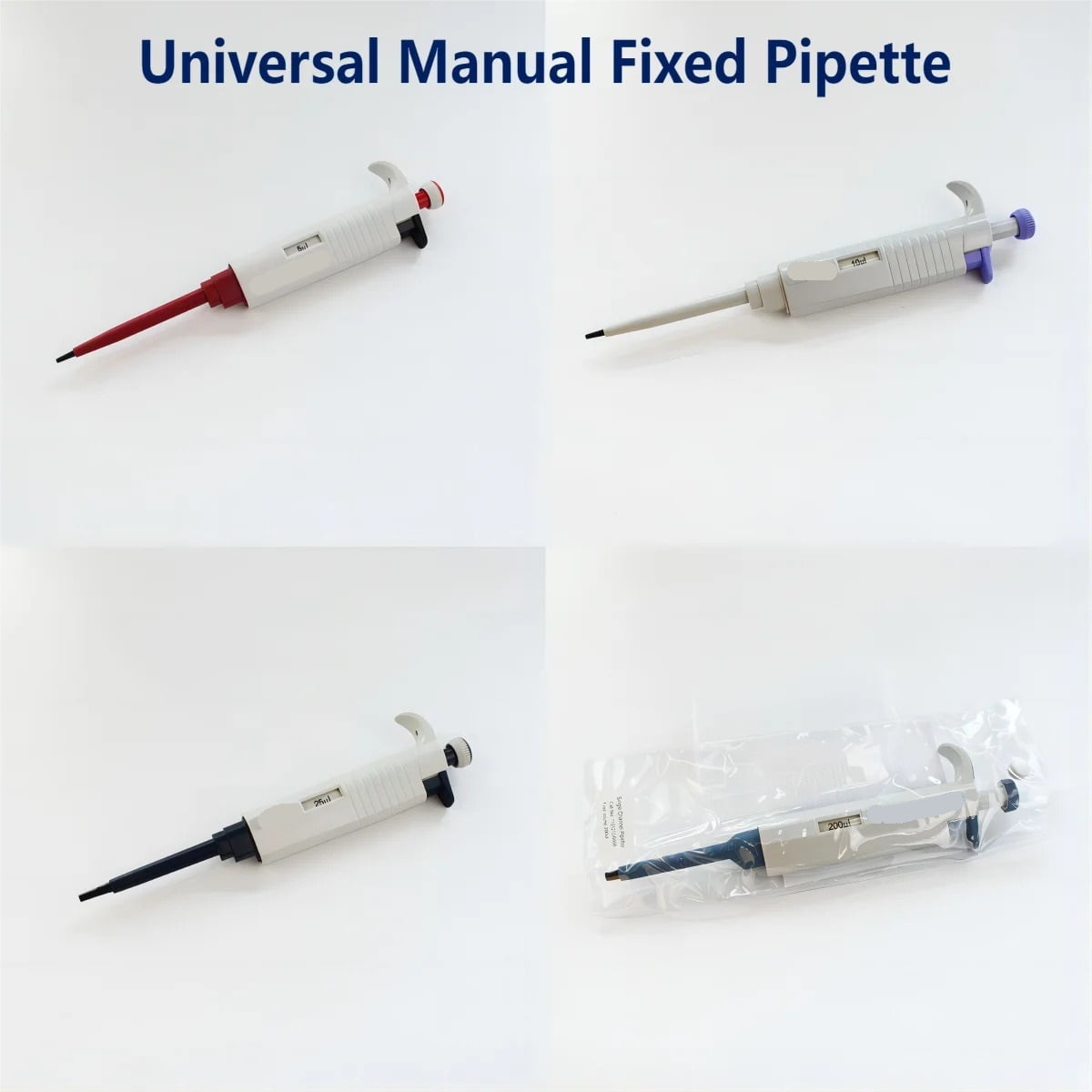 Lab Pipettor Laboratory Micropipette Universal Manual Fixed Pipette ...