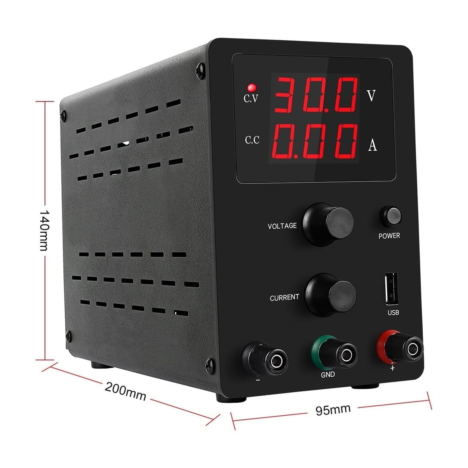 Lab Regulated Switching Adjustable DC Power Supply Laboratory Bench ...