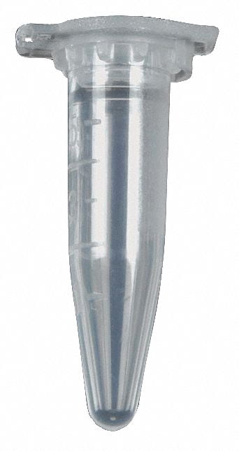 Lab Safety Supply 0.5mL micro Tubes,Natural colors,PK1000 6VMX8 ...