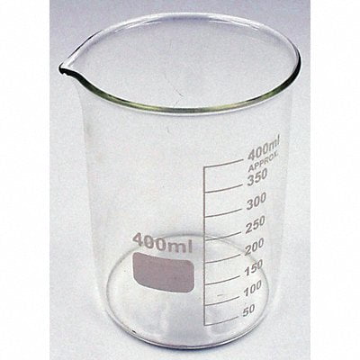 Lab Safety Supply Beaker,Low Form,400mL,Non-Sterile,PK6 5YGZ3 - Walmart.com