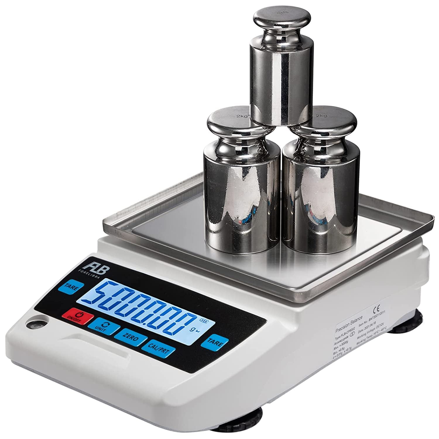 Lab Scale 5000g 0.01g Digital Precision Analytical Balance DWT Unit ...