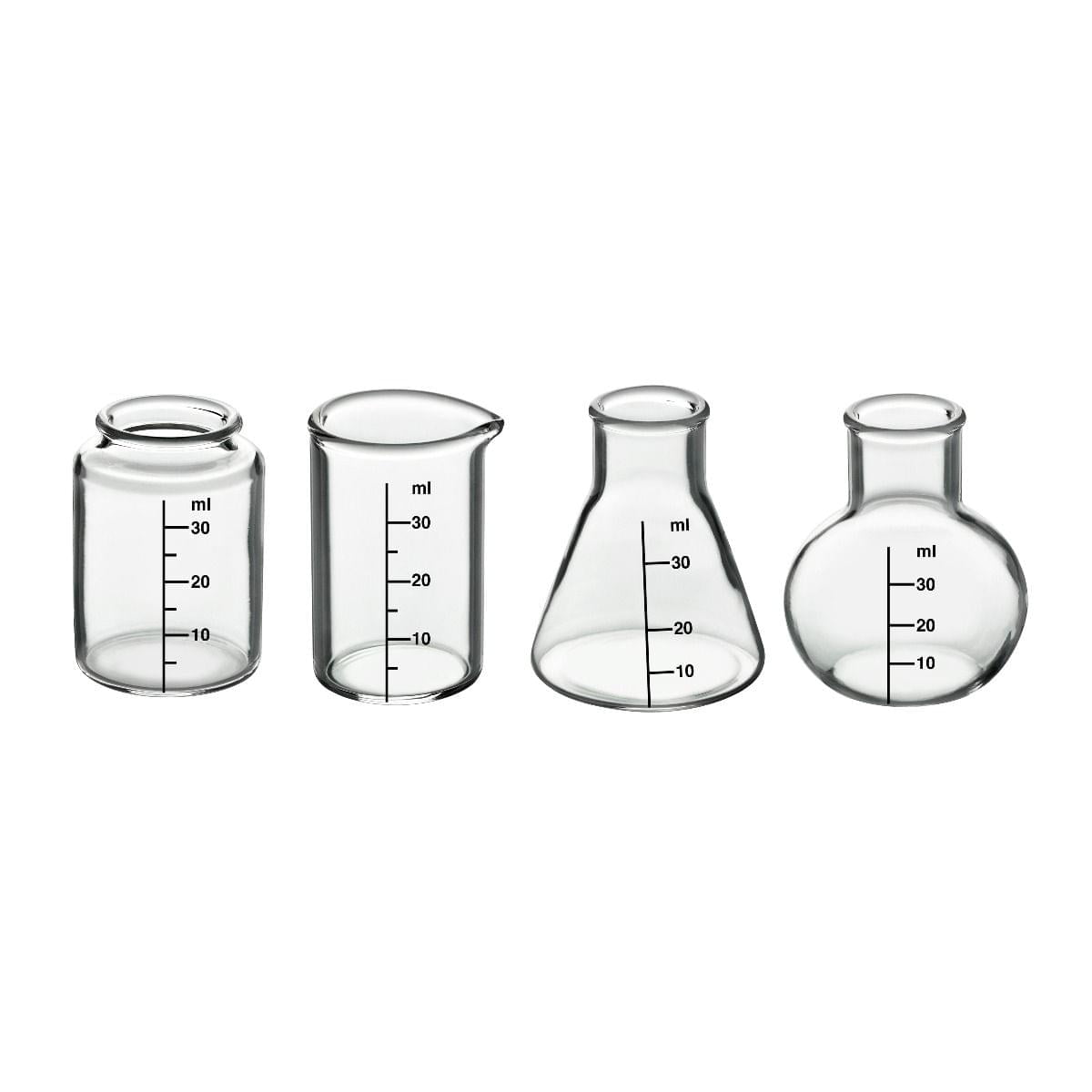 UT Brands UTB-UTU-3-BR-0044-C Lab Shots, Set Of 4 Science Beaker 1Oz ...