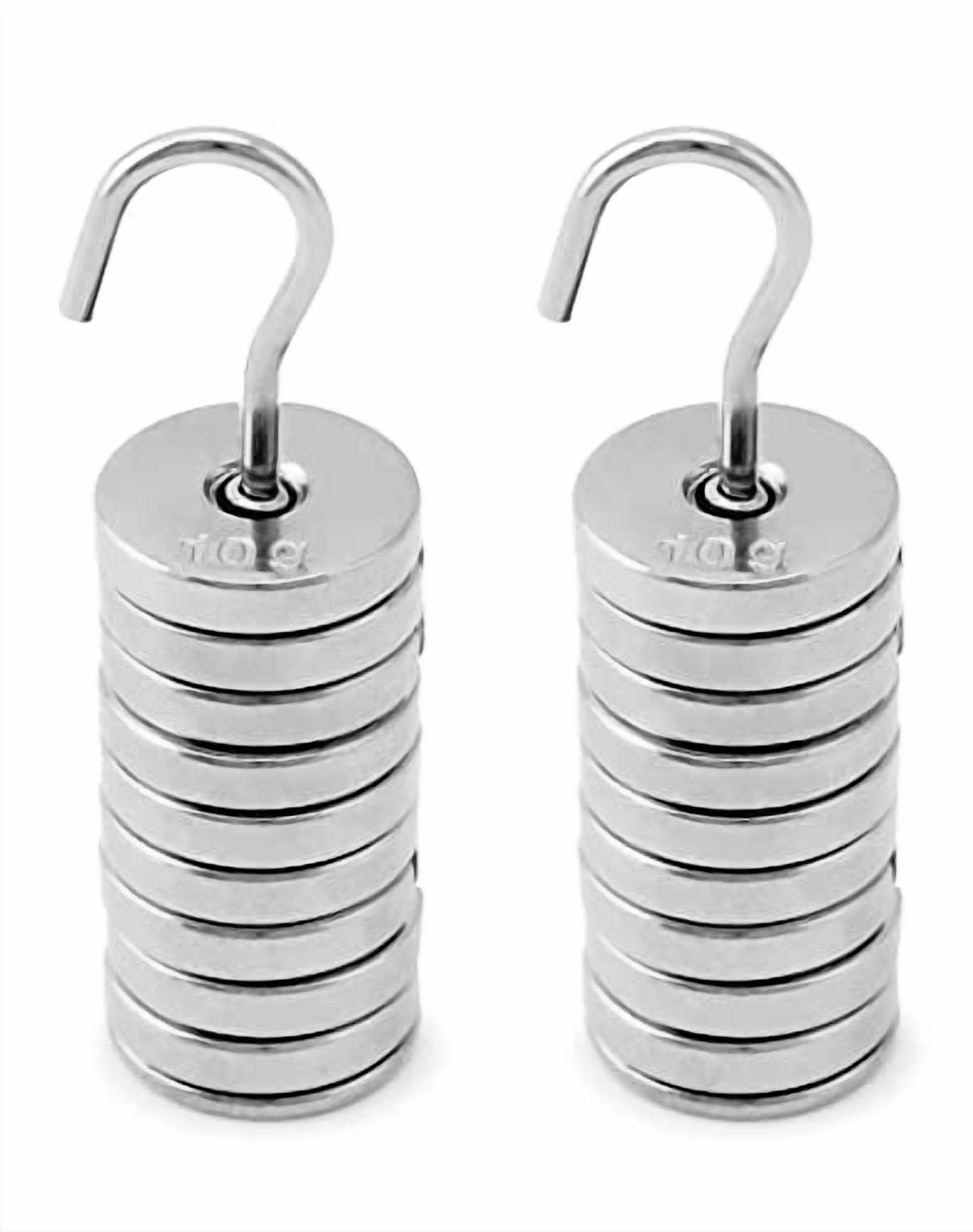 Lab Slotted Mass Set, 2 Set of Chromium-Plated Metal Slotted Weights ...