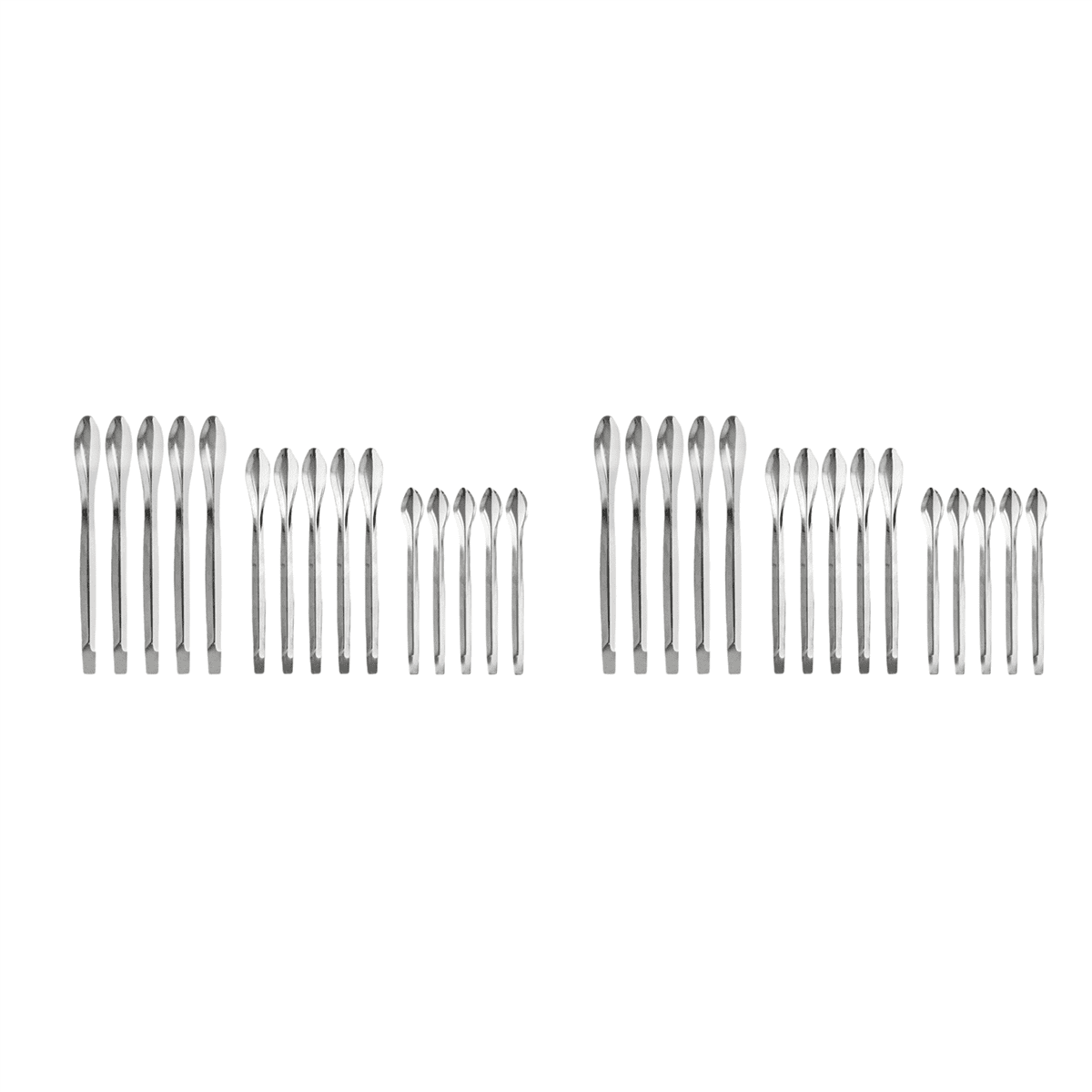 Lab Spatula Stainless Steel 30 PCS Lab Spoon Micro-Scoop Laboratory ...