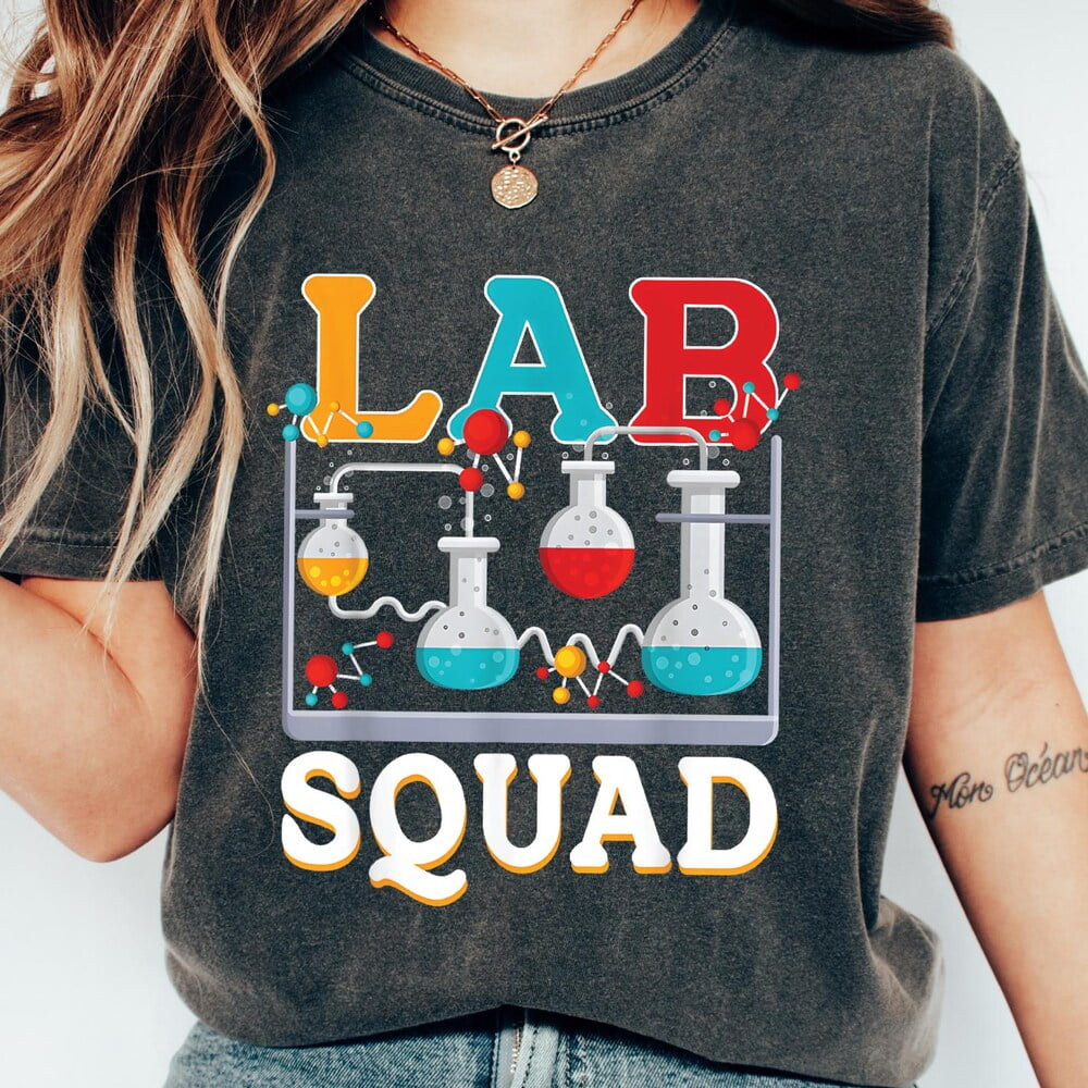 Lab Squad T-Shirt, Lab Tech Shirt, Lab Team Shirt, Retro Laboratory ...