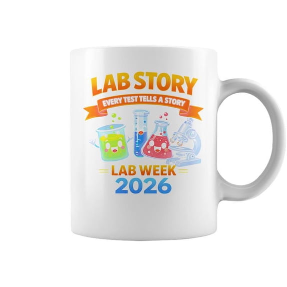 Lab Story Every Test Tells A Story Lab Week 2026 Lab Techs Coffee Mugs ...