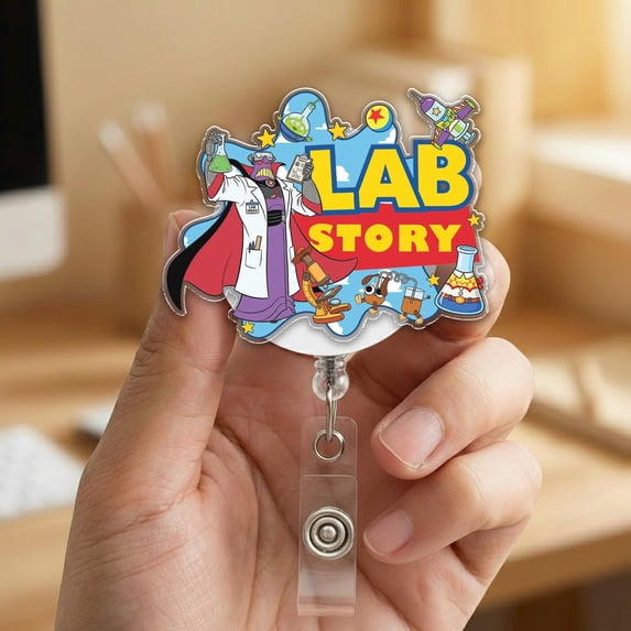 Lab Story Lab Week 2026 Badge Reel,Medical Laboratory Professional Gift ...