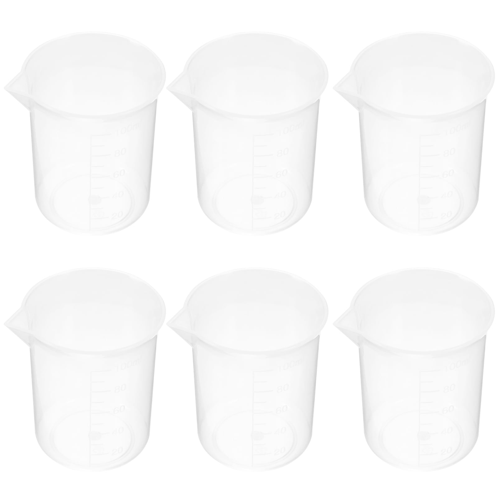 Laboratory with Scale Plastic Beakers Ml Measuring Cup Cups for Liquid ...