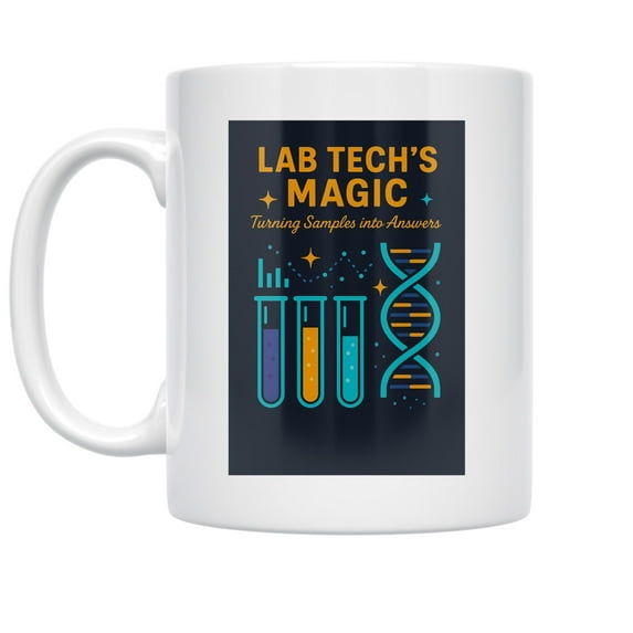 Lab Technician Design - Science Student - 11 oz Ceramic Coffee Mug ...