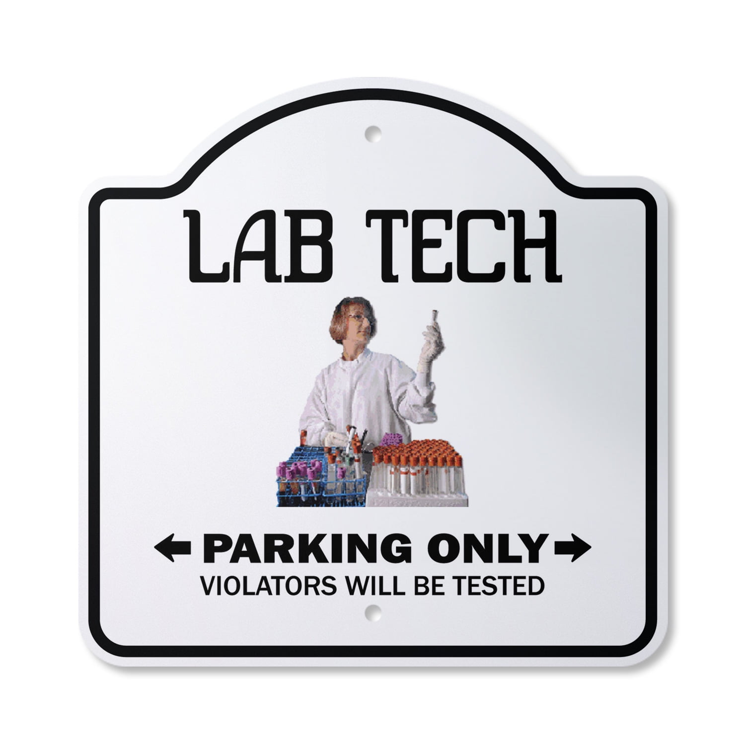 Lab Tech 14" X 14" Sign | Indoor/Outdoor Plastic | SignMission Designer ...