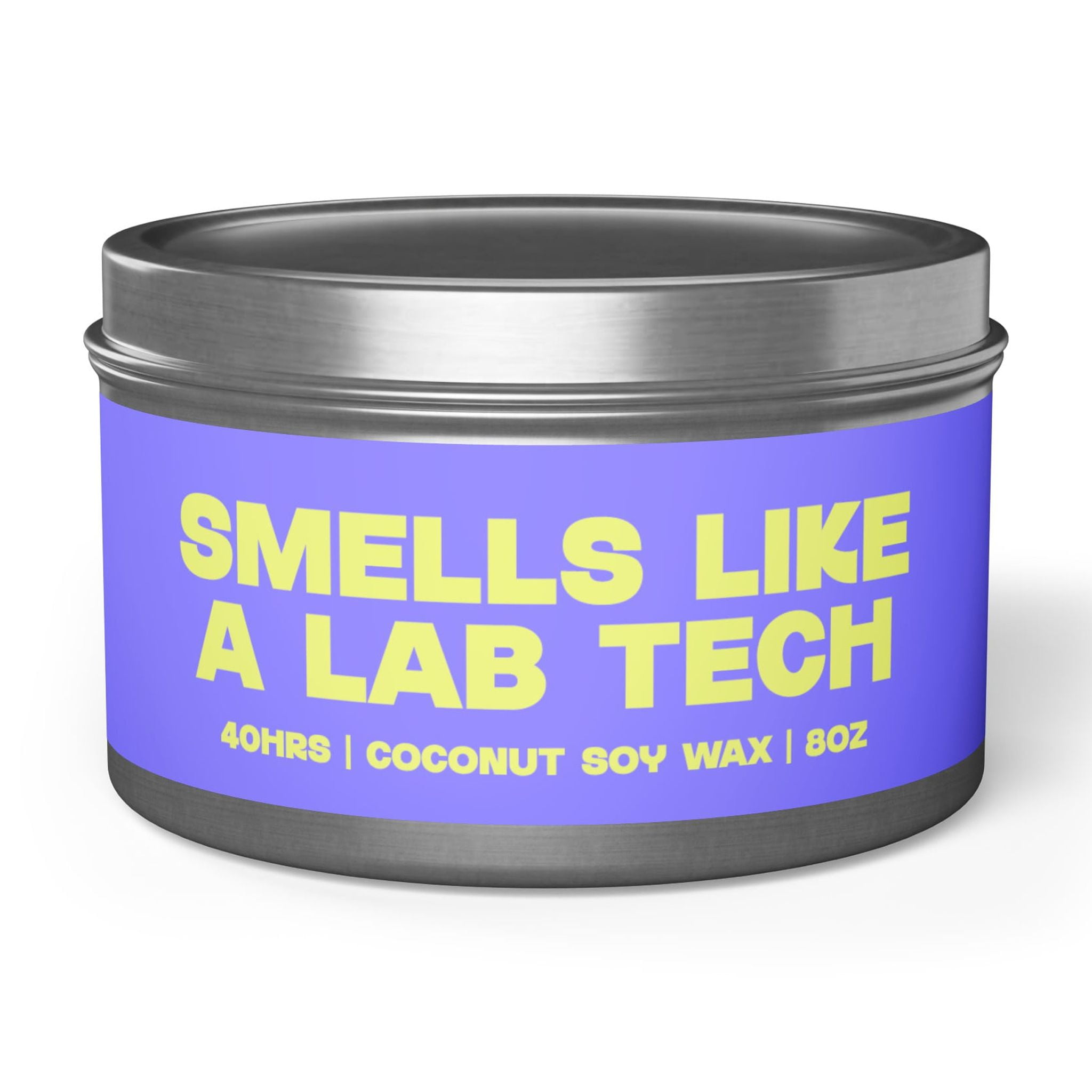 Lab Tech Laboratory Graduation Tin Candle Gifts Funny Home Office Decor ...