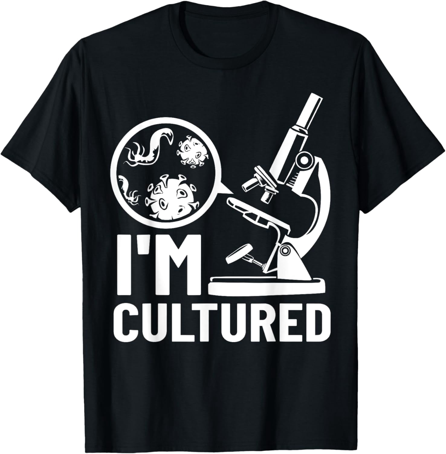 Lab Technician Bacteria Microbiologist Biology Microbiology T-Shirt ...