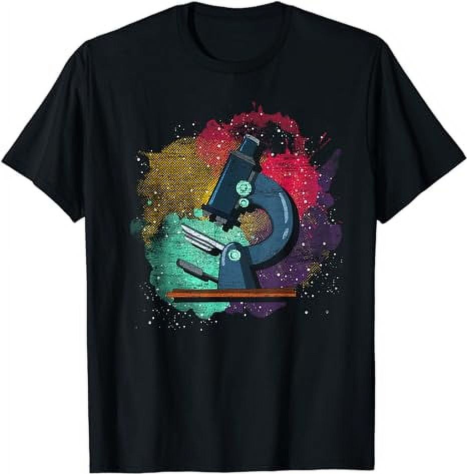 Lab Technician Microscope Medical Laboratory Scientist T-Shirt ...