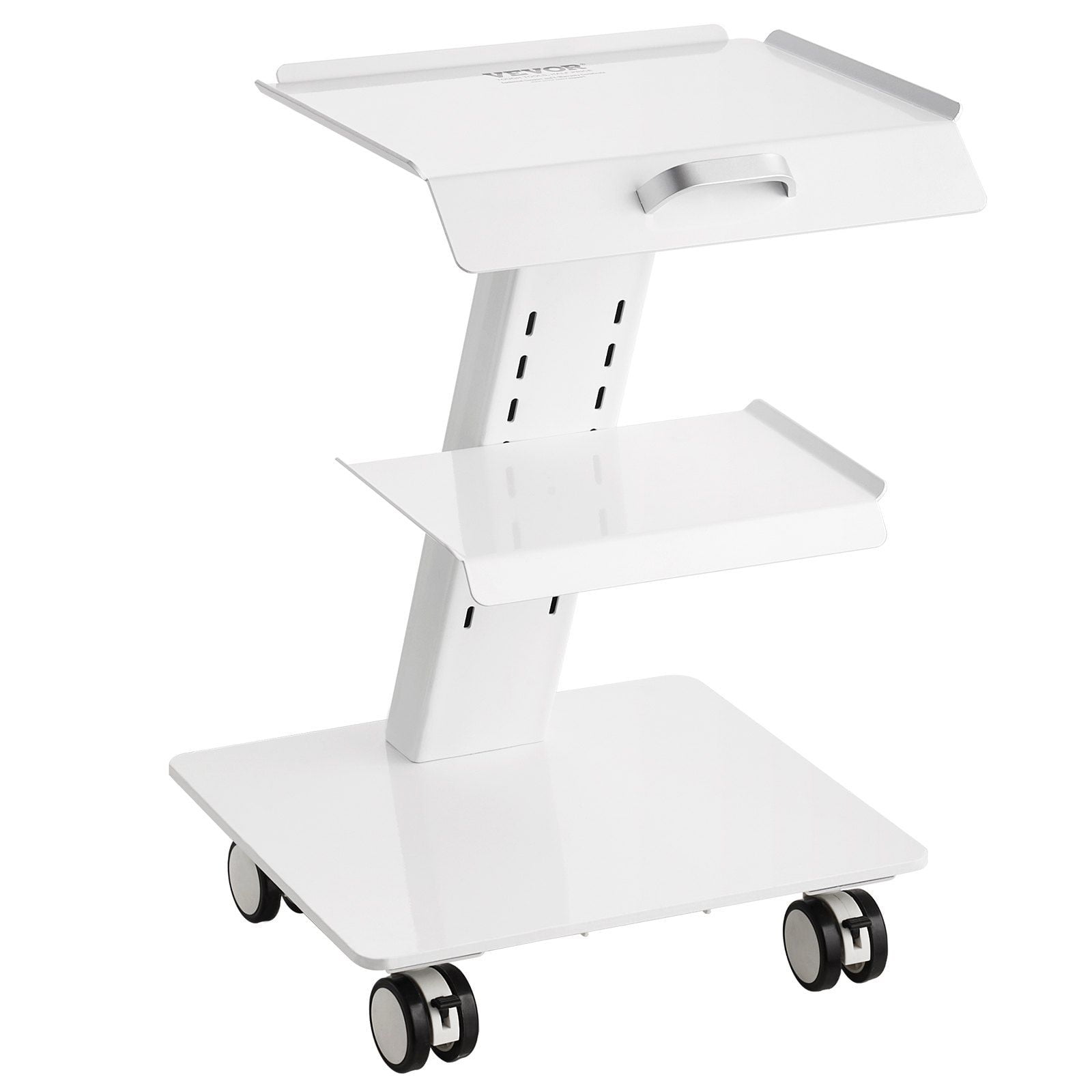 Lab Trolley, 3-Layer Rolling Lab Cart, Metal Mobile Trolley with Swivel ...