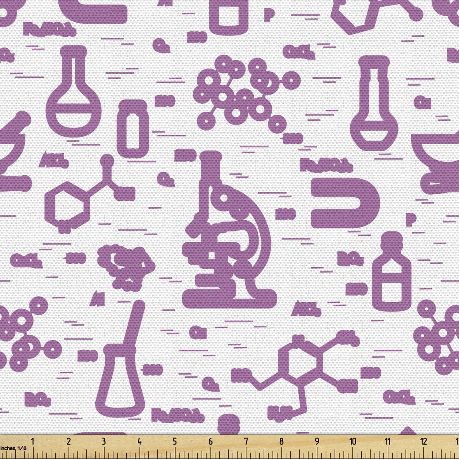 Ambesonne Lab Fabric by the Yard Upholstery, Scientific Signs and, 1 ...