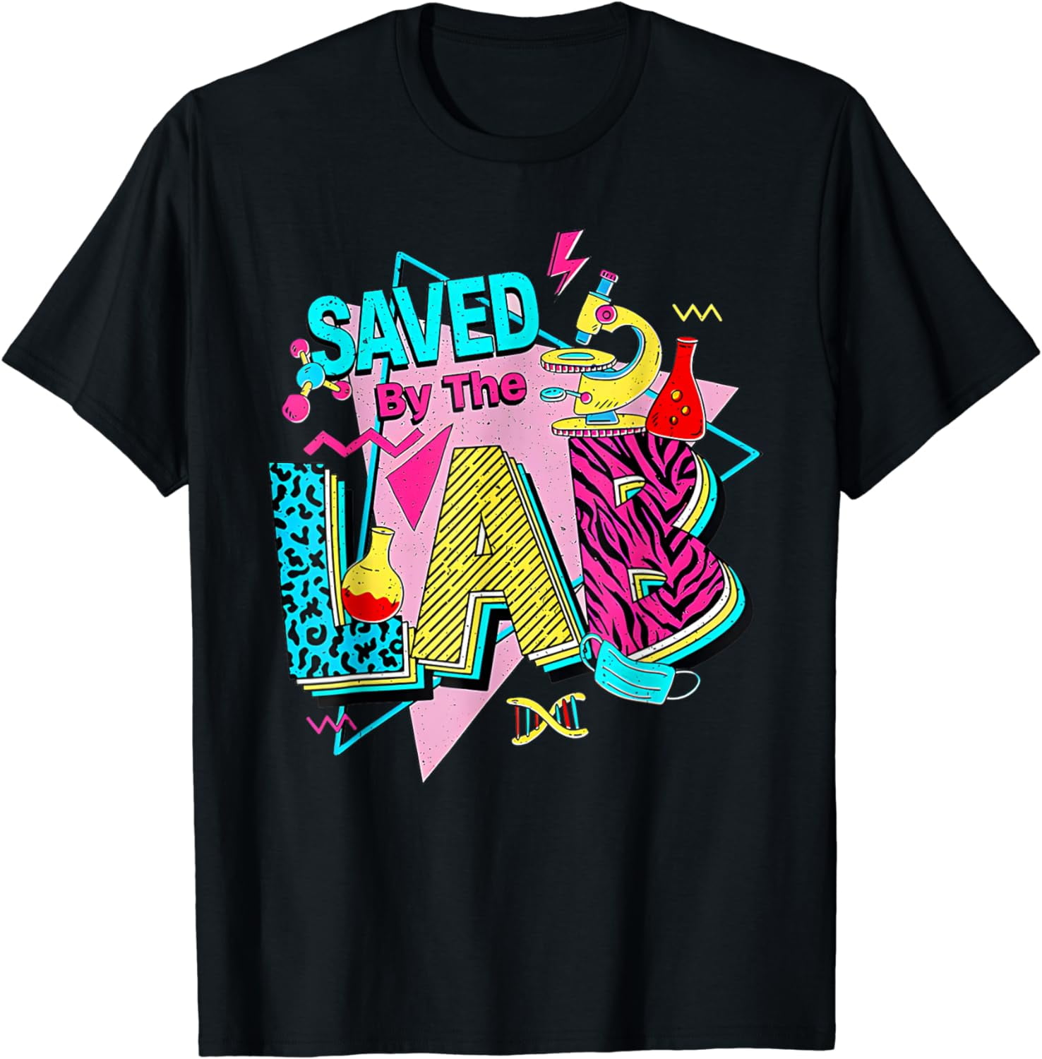 Lab Week 2024 Saved By The Lab Retro Medical Laboratory Tech T-Shirt ...