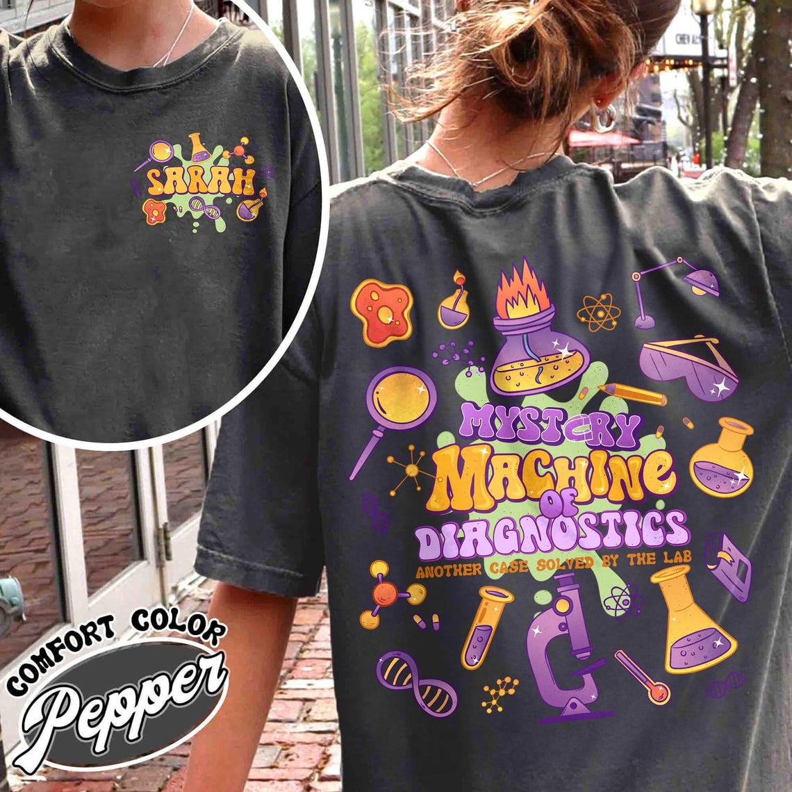 Lab Week 2025 Comfort Colors Double Sided T-Shirt, Laboratory Team ...