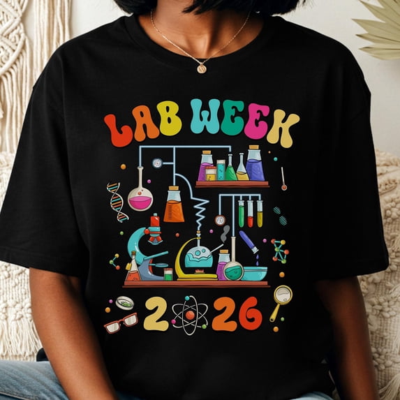 Lab Week 2026 Shirt Science Celebration Apparel Cartoon Lab Design for ...