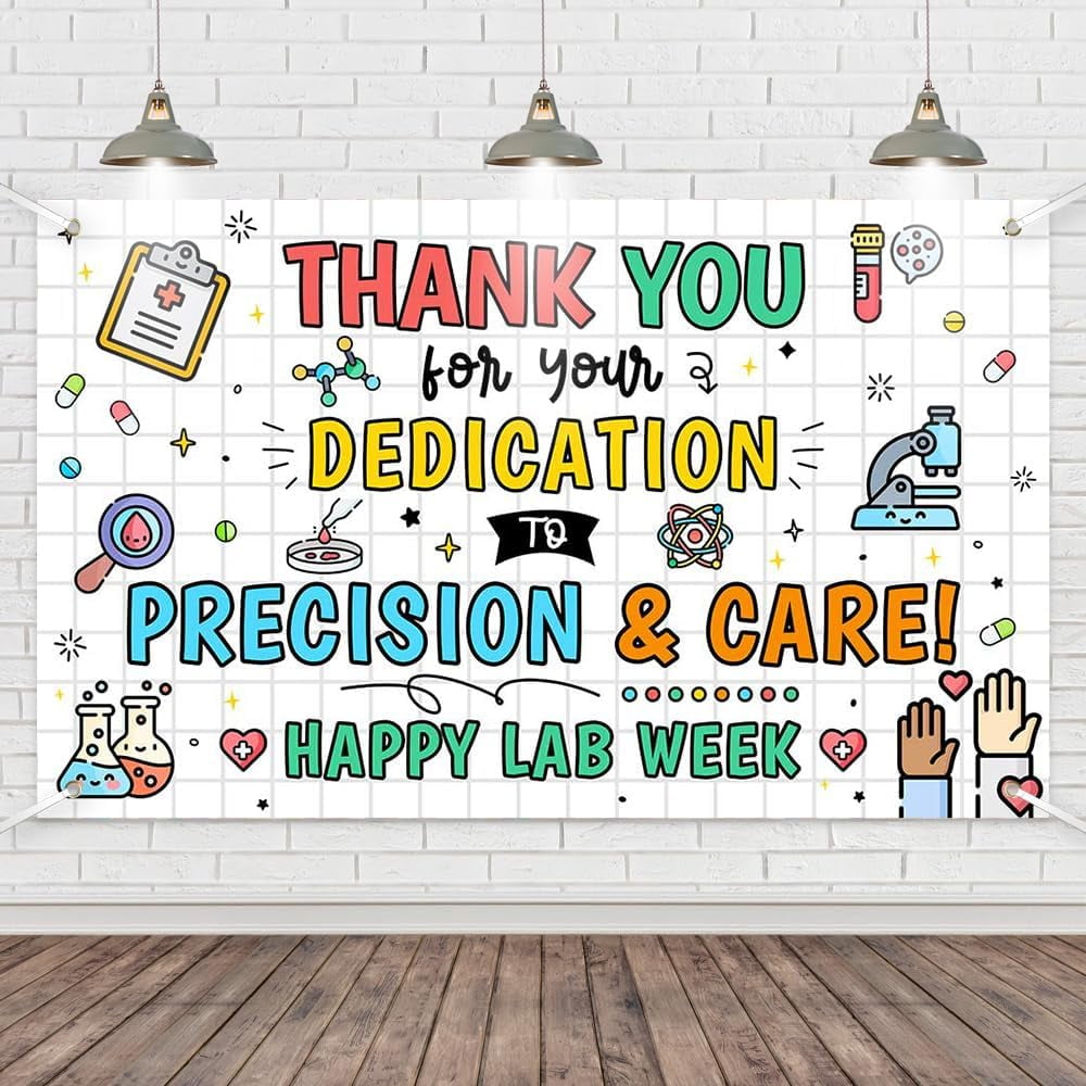 Lab Week Decorations Banner -Thank You for All You Do Sign for ...
