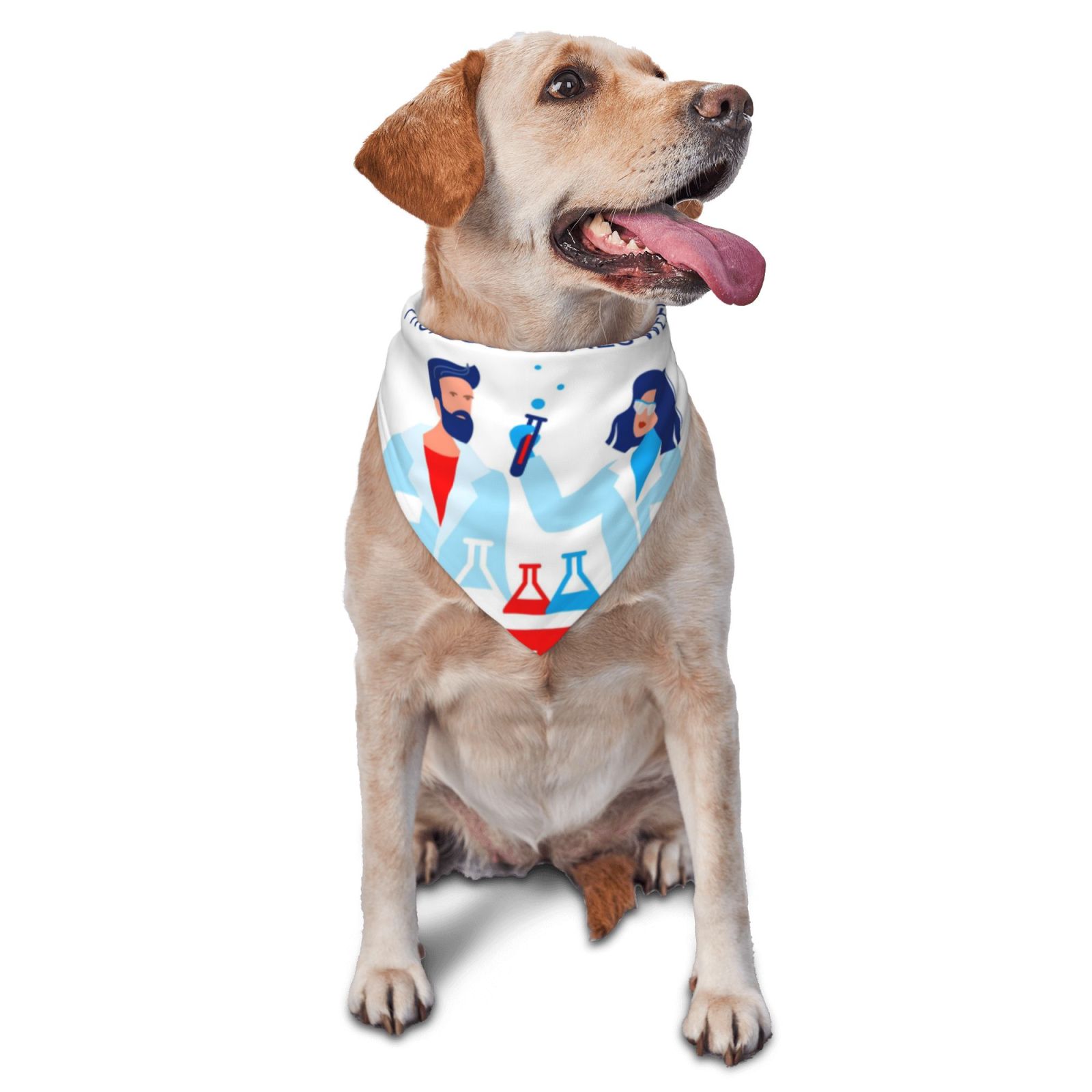 Lab Week Medical Laboratory 2024 Dog Bandanas Triangle Bibs Pet Scarf ...