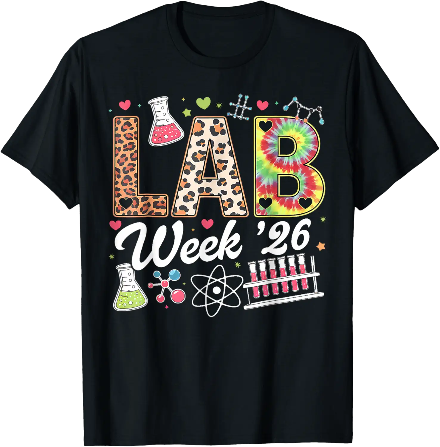 Lab Week Science Leopard Medical Laboratory Scientist T-Shirt - Walmart.com
