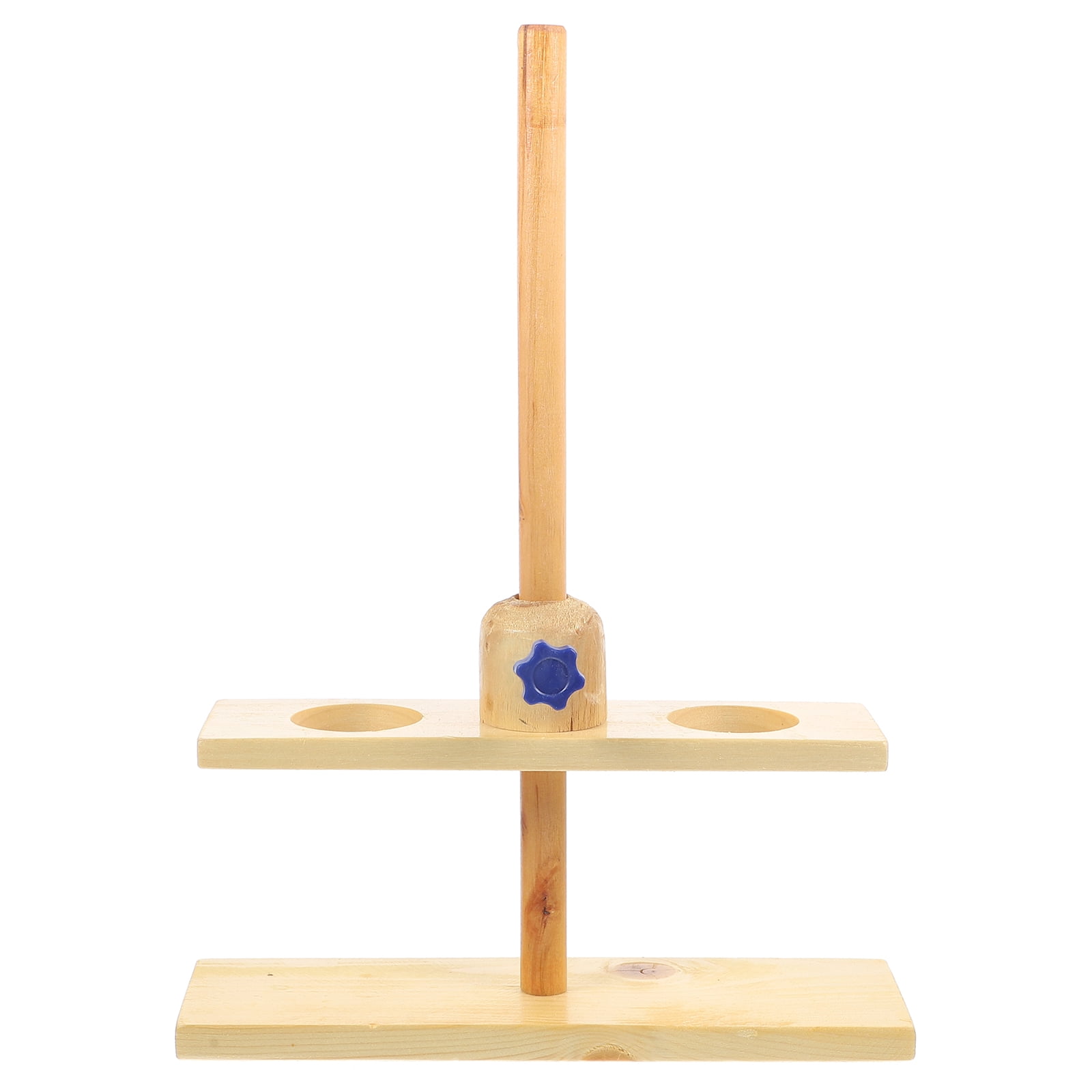 Lab Wood Rack Portable Funnel Storage Dual Hole Stand for School Home ...